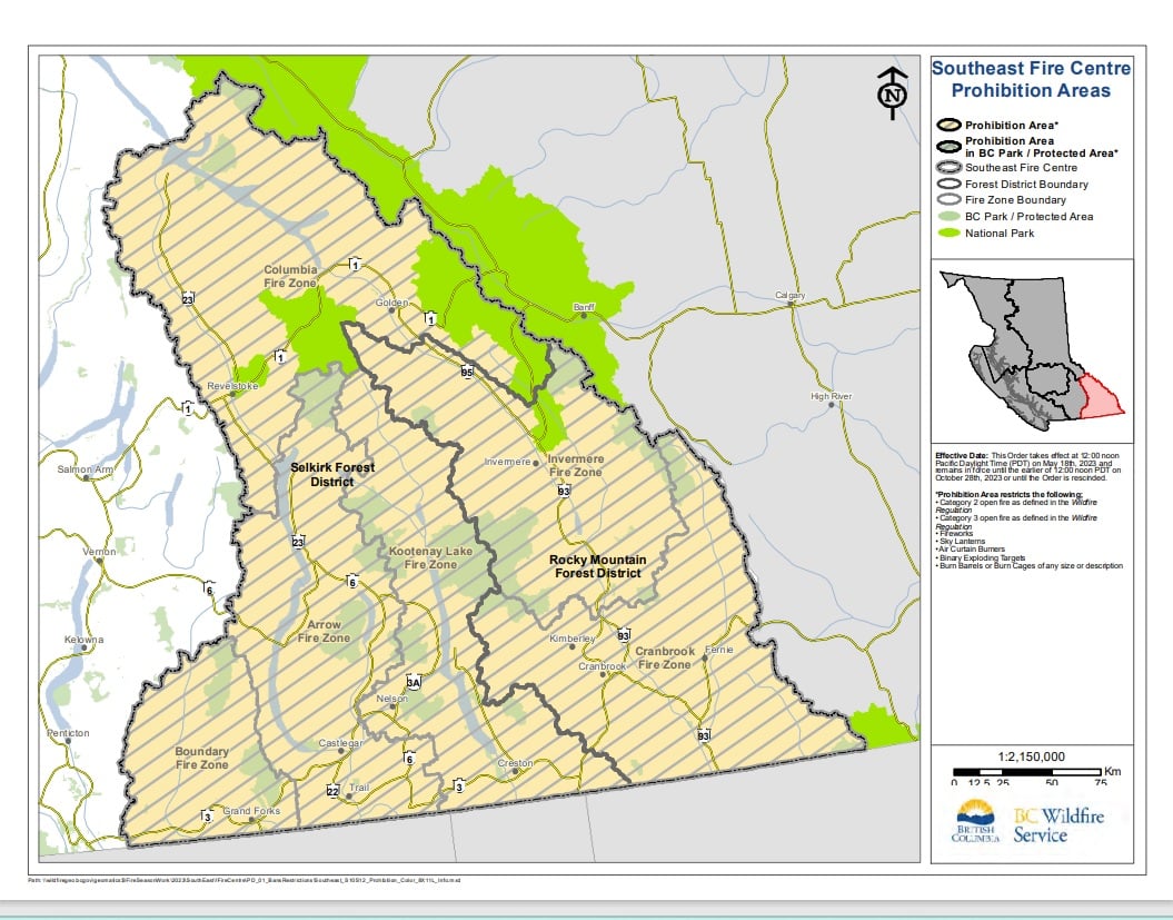 Brief: fire ban now in effect across BC, including Revelstoke ...
